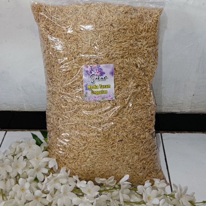 Jual Sekam mentah 1kg/sekam mentah kering/sekam murni/media tanam ...