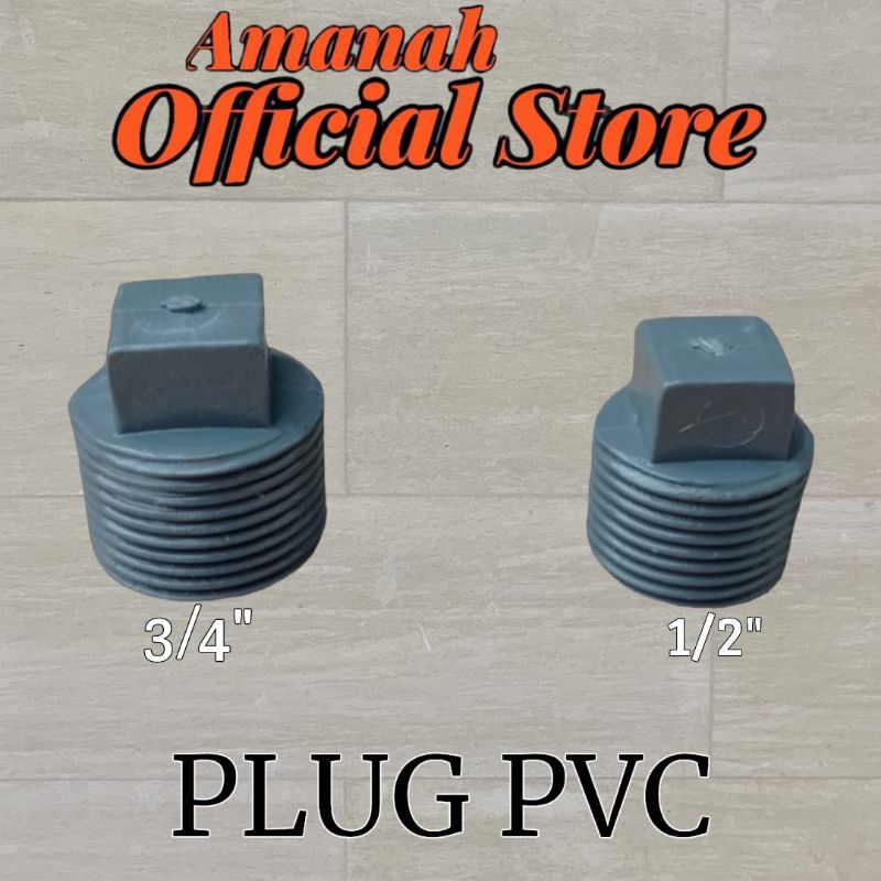 Jual Plug PVC Jaya TS 1/2" , 3/4" inch - Fitting Pipa Dop Drat Luar ...