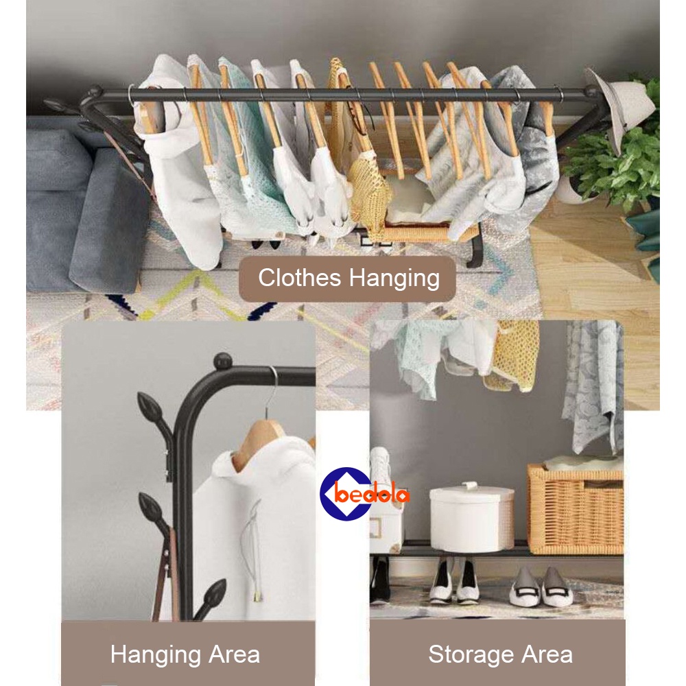 Jual Stand hanger single rak gantungan baju pakaian hanger topi tas ...