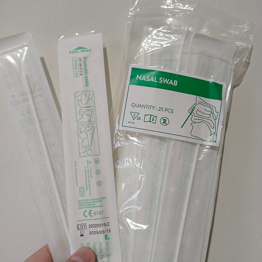 Jual Specimen Collection Swab NASAL ABBOT / Nasofaring Steril / Flocked ...