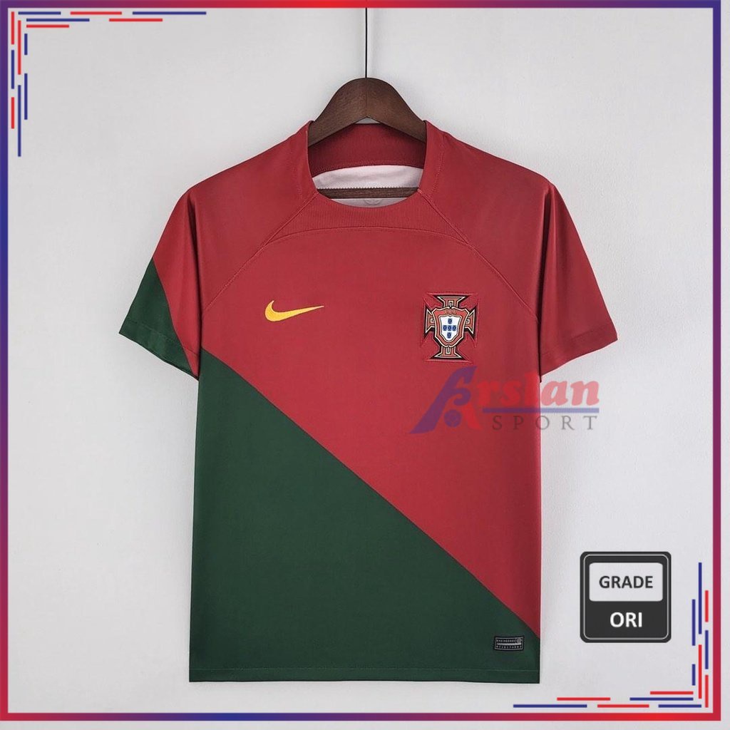 Jual JERSEY BAJU BOLA PRIA PORTUGAL HOME 2022/23 GRADE ORI (GO) WORLD CUP PIALA DUNIA NEW GRADE ...