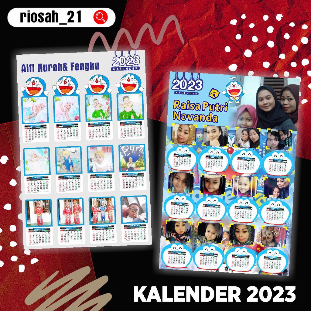 Jual KALENDER KARAKTER 2023 COSTUM | Shopee Indonesia