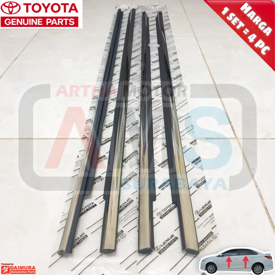 Jual Karet pelipit list lis kaca mobil TOYOTA All New Vios gen 3 gen3 ...