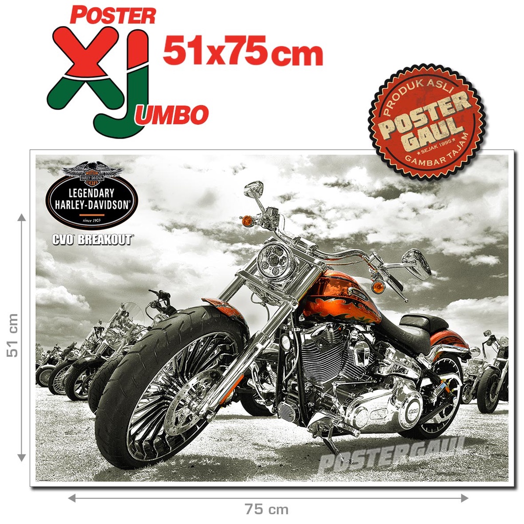 Jual Poster XJumbo SEPEDA MOTOR : HARLEY DAVIDSON CVO BREAKOUT # ...