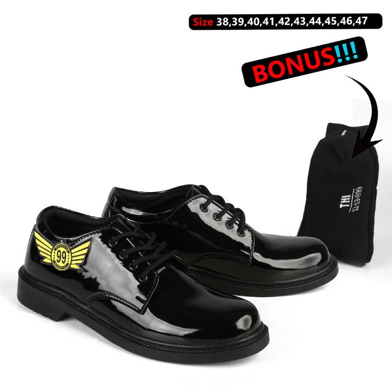 Jual SEEPATU PDH PANTOFEL KILAP&DOP SECURITY SEPATU PDH DINAS KANTOR ...