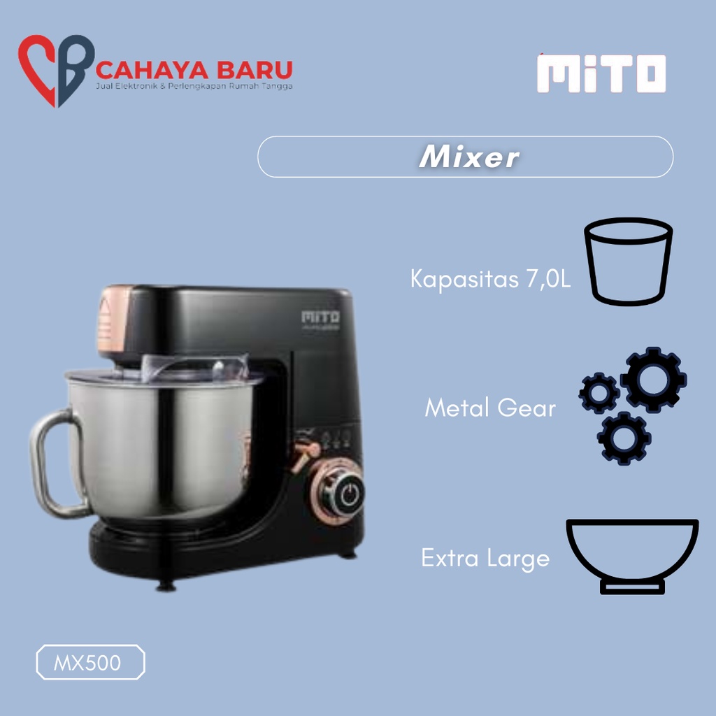 Jual MITO Maxi Stand Mixer MX 700 7Liter MX700 | Shopee Indonesia