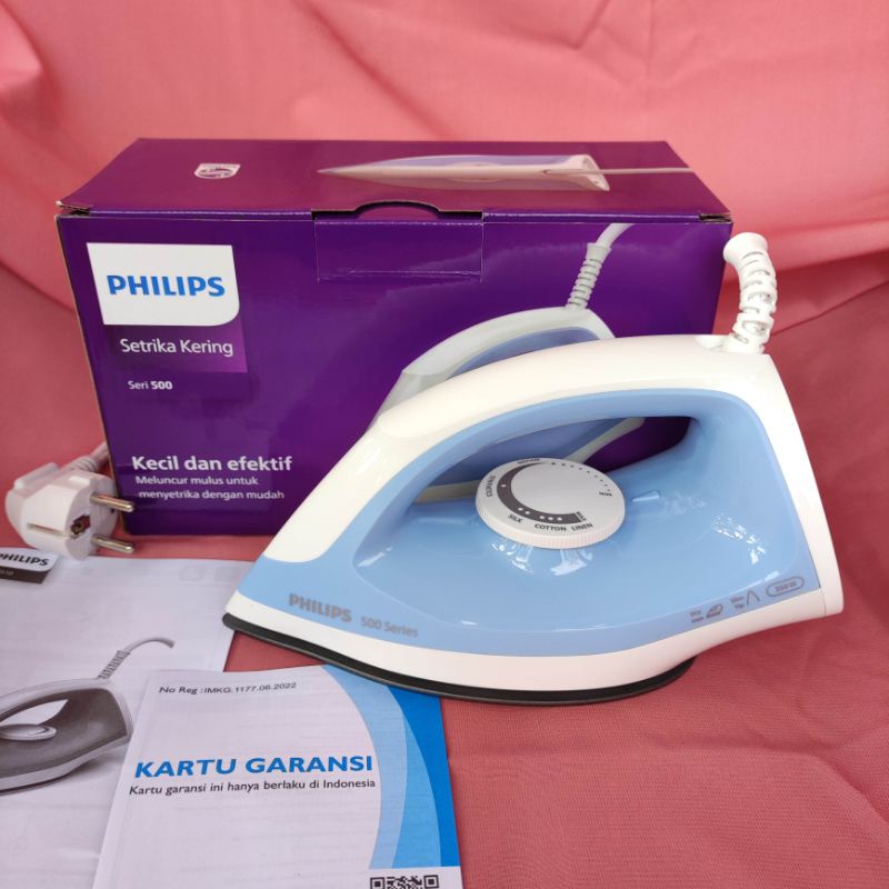 Jual PHILIPS Setrika Pakaian DST0510 dengan Tapak Strika Anti Lengket ...