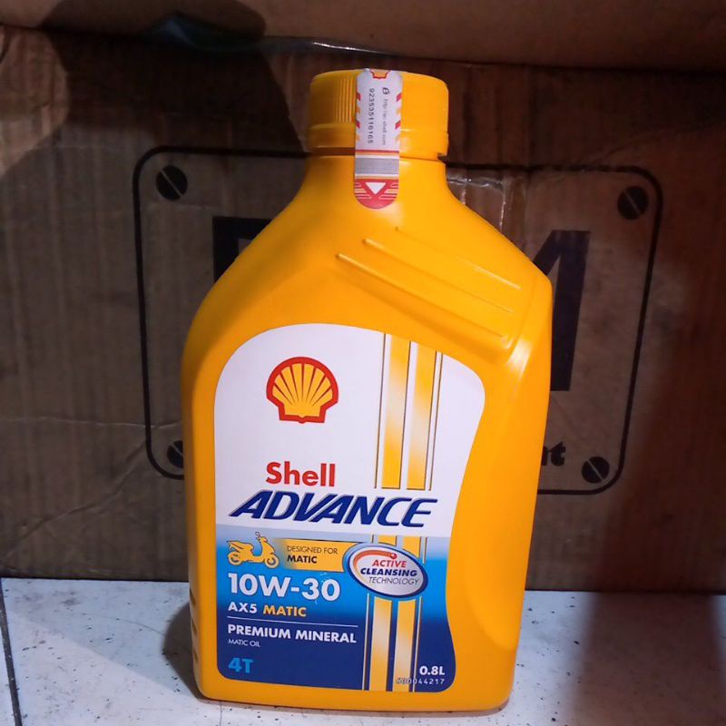 Jual SHELL Advance AX5 Oli Motor Scooter Matic 10W-30 Premium Mineral 0 ...