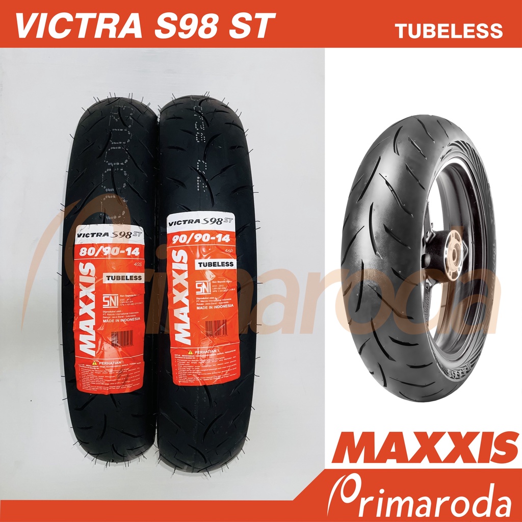 Jual Sepasang Ban Honda BeAT Tubeless Maxxis Victra S98ST | Shopee ...