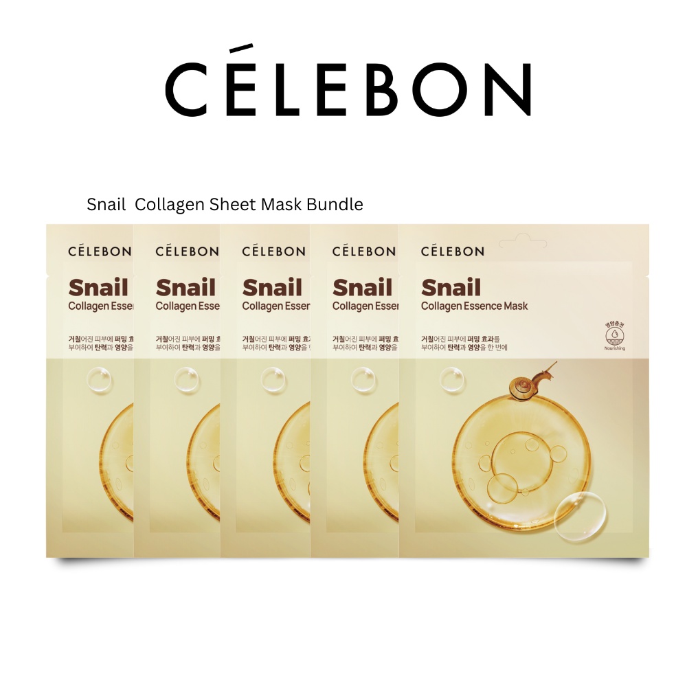 Jual CELEBON - 5PCS Bundle Snail Collagen Essence Mask | Shopee Indonesia