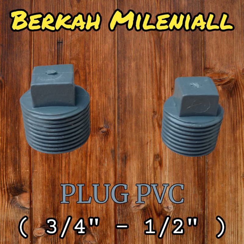 Jual Plug PVC jaya TS 1/2" inch 3/4" inch - fitting pipa dop drat luar ...