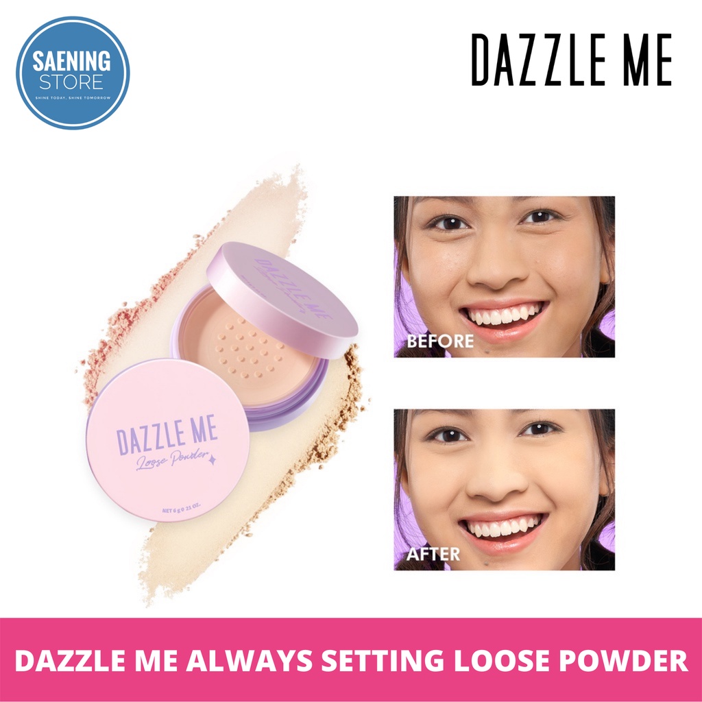 Jual DAZZLE ME Always Setting Loose Powder BPOM | Super Soft Smooth ...