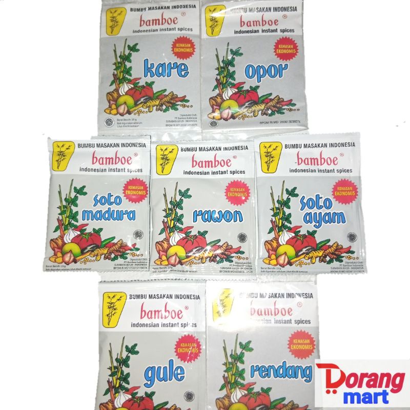 Jual Bumbu bamboe mini 1 box isi 20pcs | Shopee Indonesia