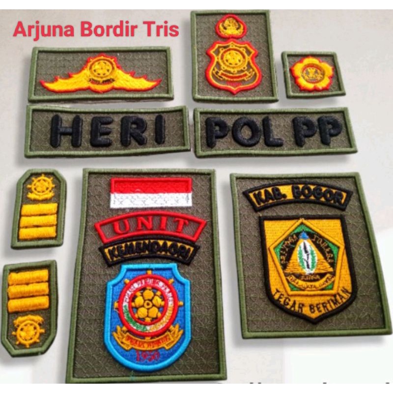 Jual Bordir Motif Pakai Lis Pol PP ,Satpol Pp | Shopee Indonesia