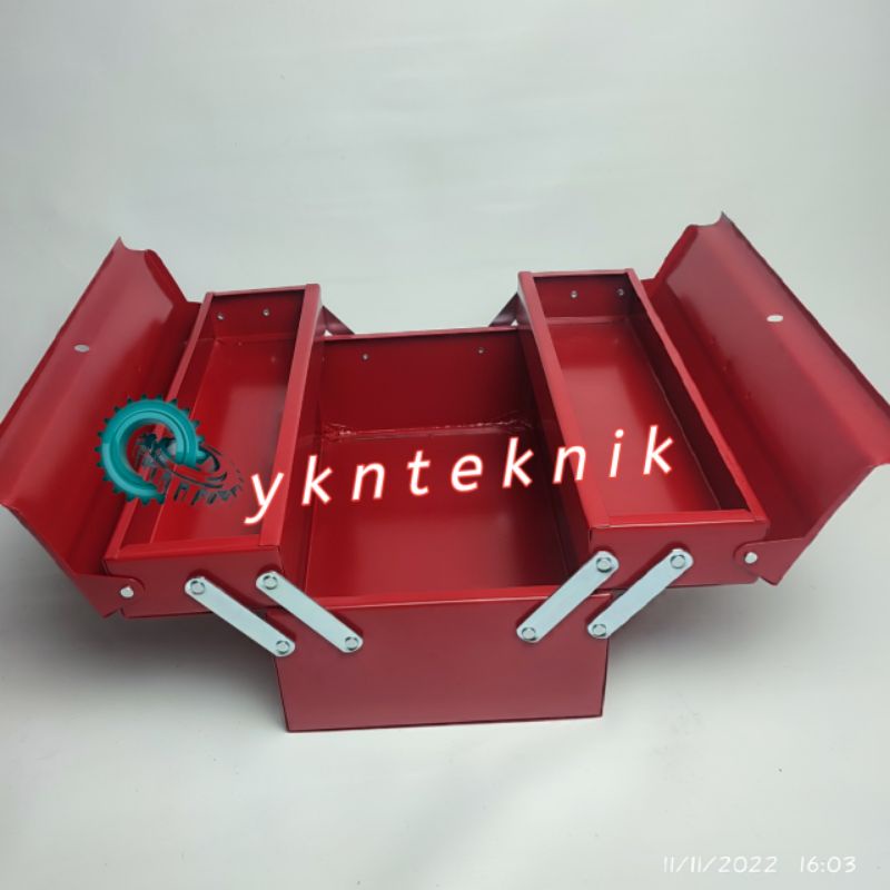 Jual Toolbox besi 2 susun box tempat alat penyimpanan perkakas warna ...