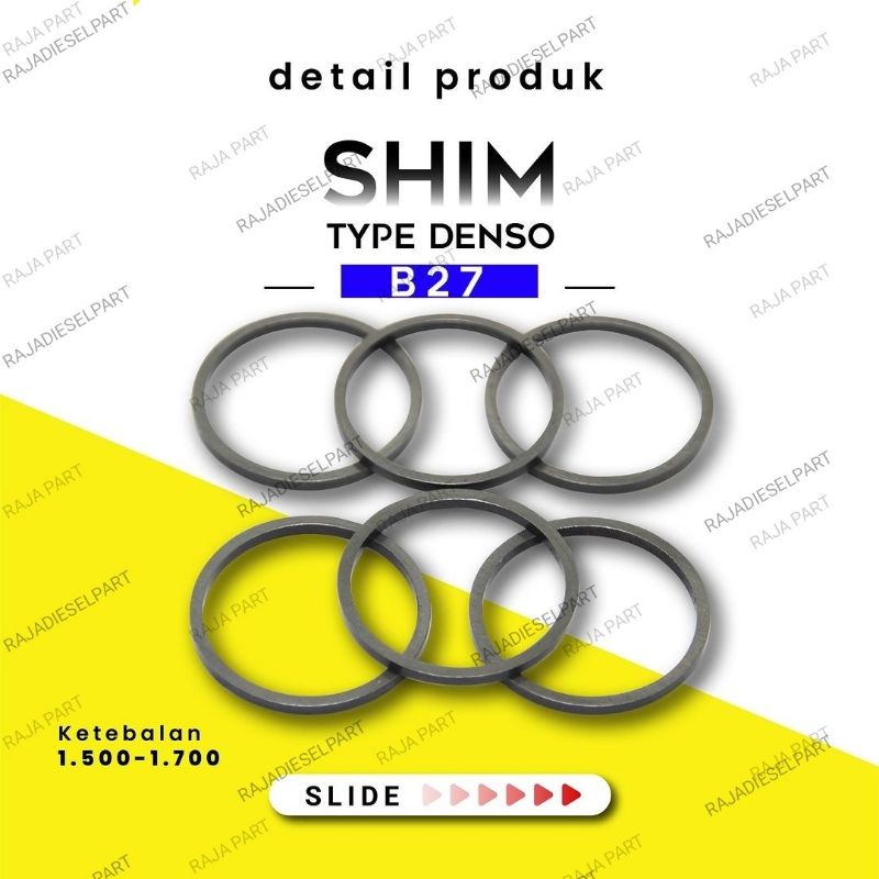 Jual shim kalibrasi shim Injector type Denso Shim Injector B27 ...