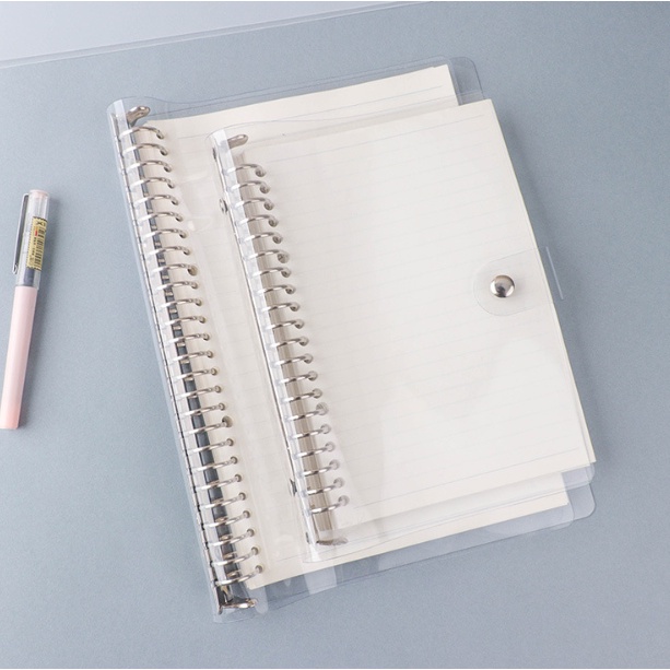 Jual Binder PVC Transparan A5 B5 / Map binder Ring BESI 20 dan 26 ...