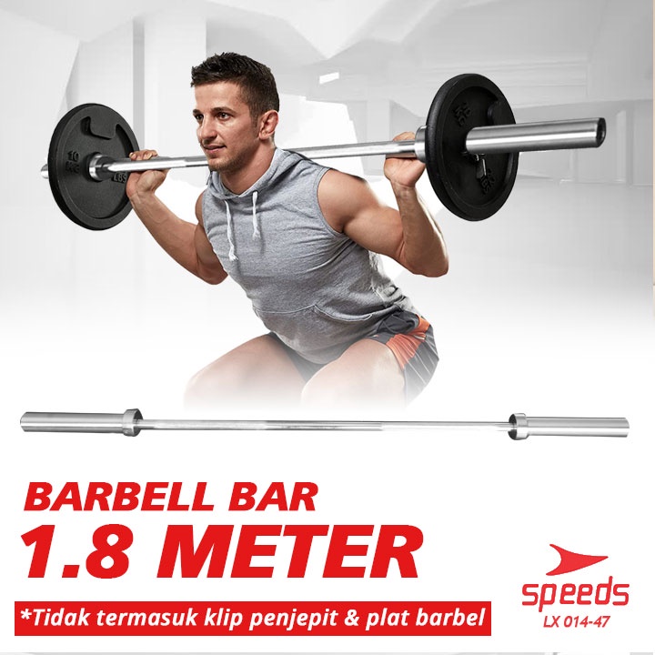 Jual STICK BARBEL 180cm STICK DUMBELL CHROME BAR Fitness/Gym Barbel 014 ...