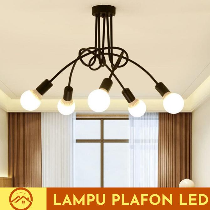 Jual Lampu Plafon Atap Rumahh Gantung Retro Vintage Tema Industrial ...