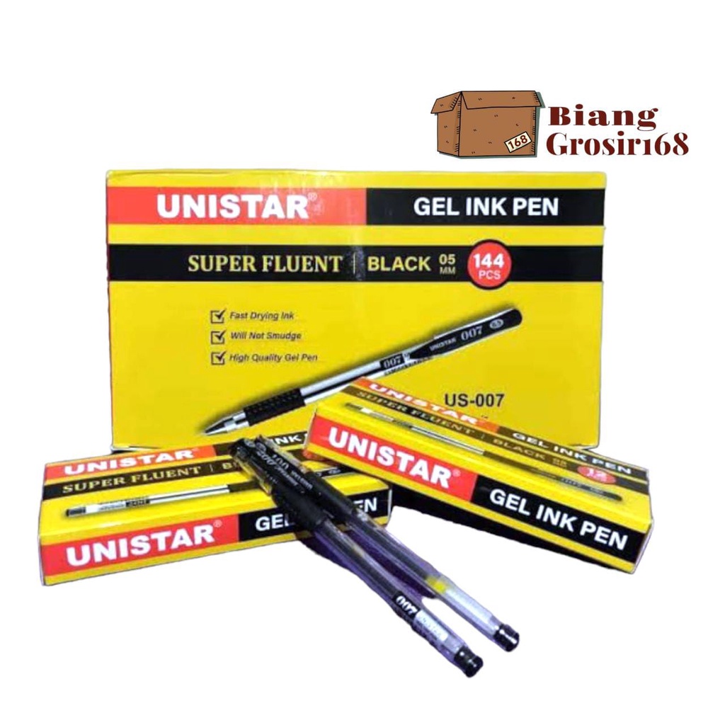 Jual Pulpen unistar Bolpoin Gel Ink US007 US802 Pen super | Shopee Indonesia