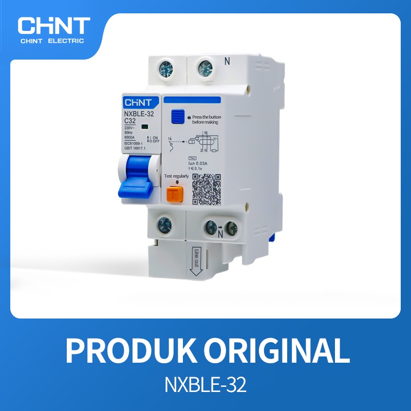 Jual CHINT RCBO NXBLE-63 1P+N 2P 3P+N 6A 10A 16A 20A 25A 32A 40A 50A 63A (30mA) | Shopee Indonesia