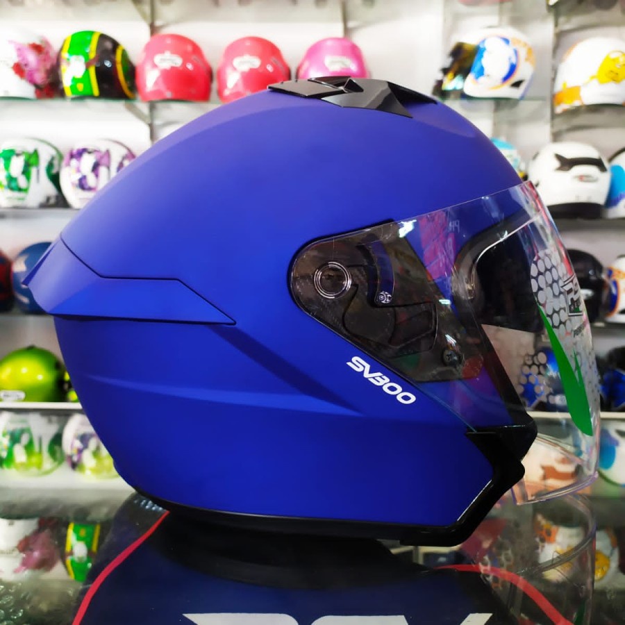Jual HELM RSV SV300 BLUE DOFT ORIGINAL / helm cewek dewasa terbaru 2022 ...
