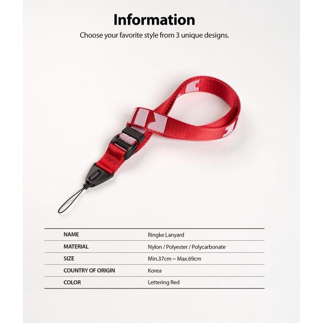 Jual Ringke Lanyard Letering Shoulder Neck Strap Tali Handphone Camera ...