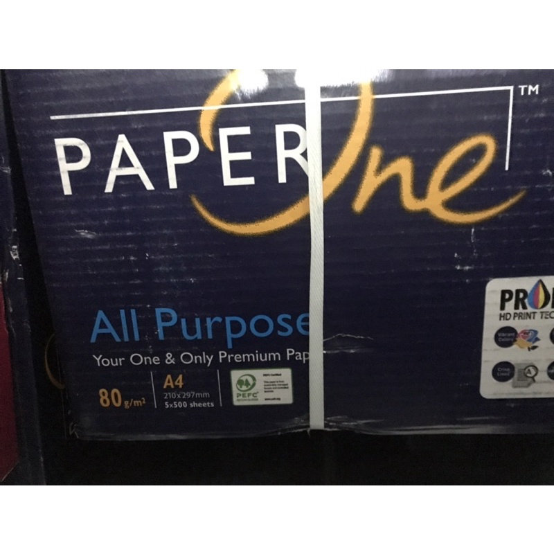 Jual Kertas HVS A4 80 gr Paper One (1 dus) | Shopee Indonesia