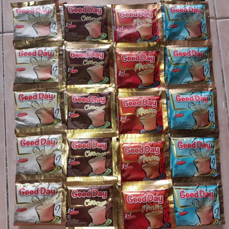 Jual Good Day Kopi All Varian 3IN1 20gr 1 Renceng isi 10 sachet ...