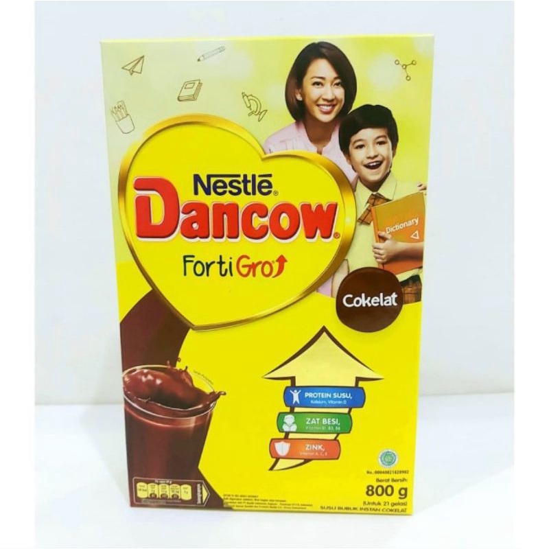 Jual DANCOW FortiGro Coklat,Vanilla Kinder,Full Cream, 780gr ED 2026 ...