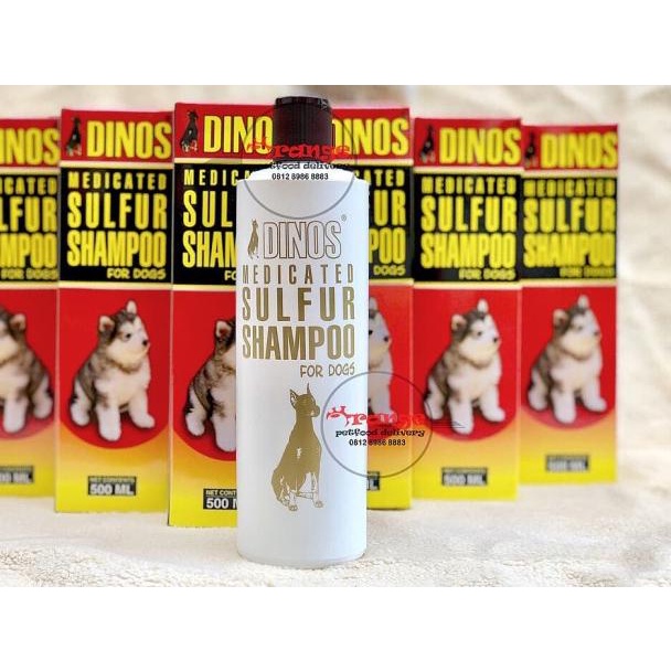Jual dinos medicated sulfur shampoo anjing 500ml | Shopee Indonesia