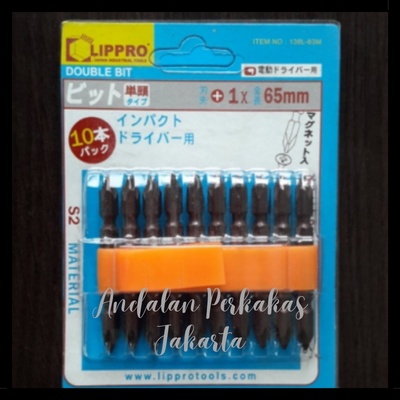 Jual Lippro Mata Obeng Angin PH2 S2 Double Bit Plus Air Screwdriver PH ...