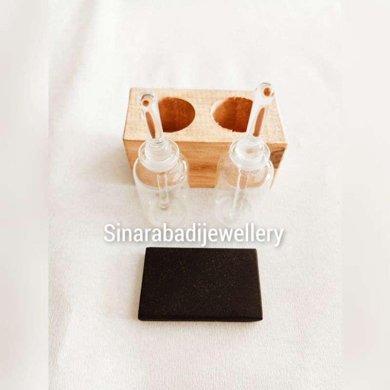 Jual Botol uji set kayu plus batu uji ukuran kecil | Shopee Indonesia