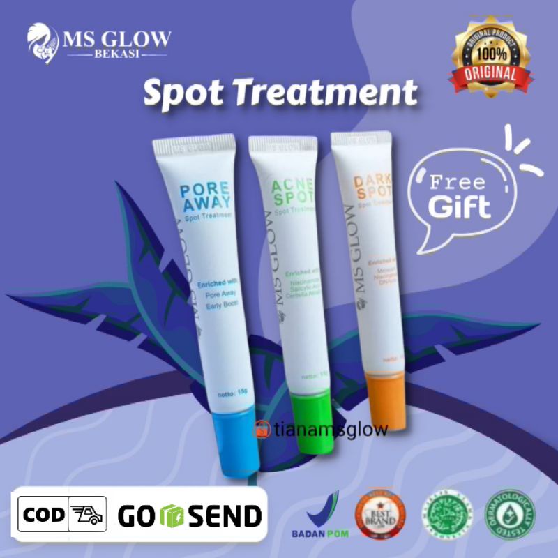 Jual SPOT TREATMENT MS GLOW DARK SPOT PORE AWAY ACNE SPOT | Shopee ...