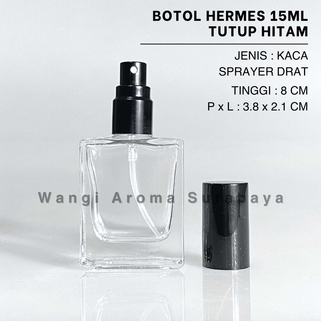 Jual Botol Hermes 15ML Hitam Spray Drat - Botol Parfum Hermes Drat ... Jual Botol Hermes 15ML Hitam Spray Drat - Botol Parfum Hermes Drat ...