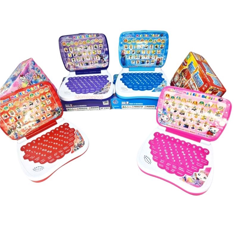 Jual Mainan Laptop anak 2 bahasa tanpa layar mainan edukasi anak ...
