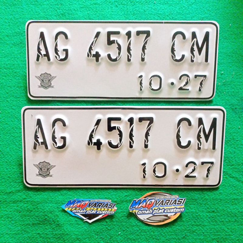Jual PLAT PUTIH MOTIF BATIK,PLAT VARIASI,PLAT MOTOR,PLAT CUSTOM ...