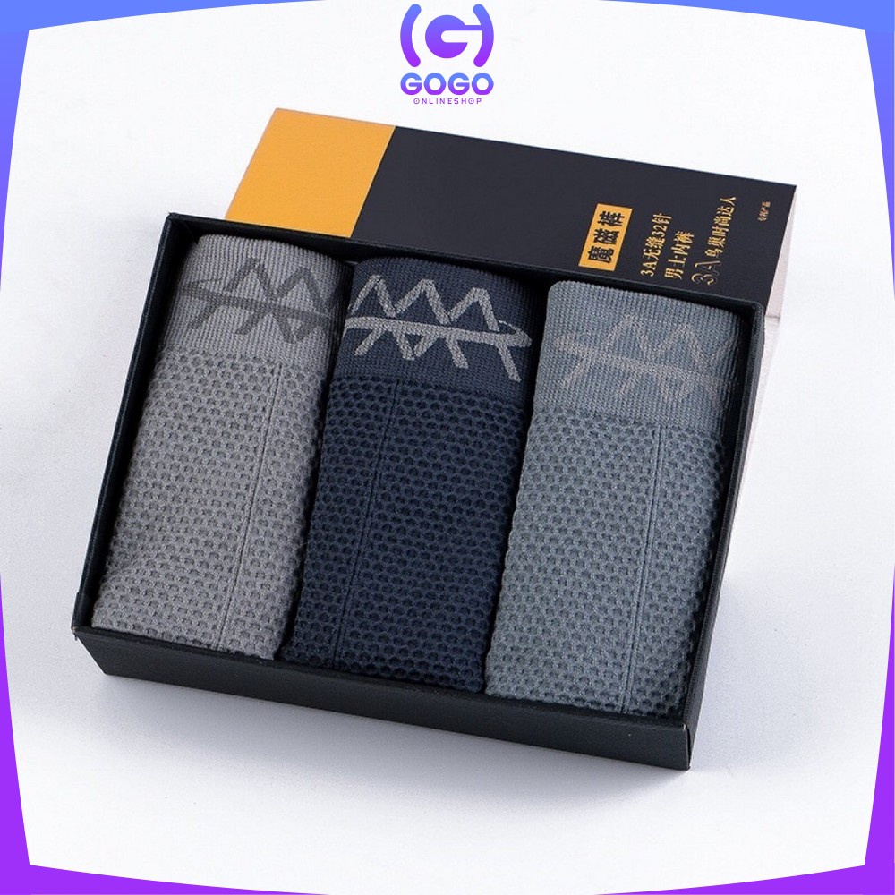 Jual GOGO-P118 Celana Boxer Pria Dewasa 3IN1 Celana Dalam Laki-Laki ...