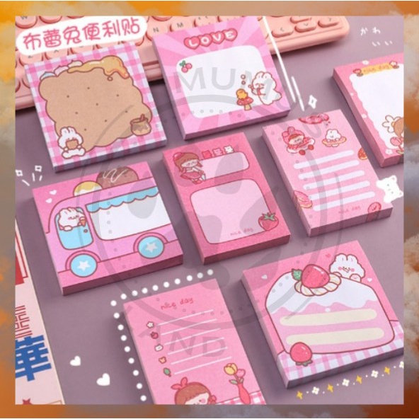 Jual STATIONARY - STICKY NOTE LUCU - MEMO MINI - STICKY NOTE WARNA ...