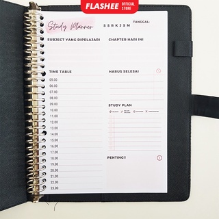Jual Flashee Loose Leaf Study Planner Rencana Studi Student Planner B5 ...