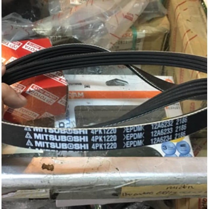 Jual Fan Belt Yaris 4Pk1220 Mitsuboshi Tali Kipas Vios New 4Pk 1220 Fanbelt [Shopee Cod ...