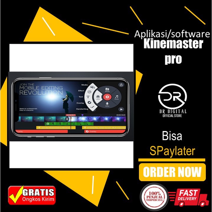 Jual Kine-mas-ter Pro editing Unlimited Effect Permanent Full Version ...