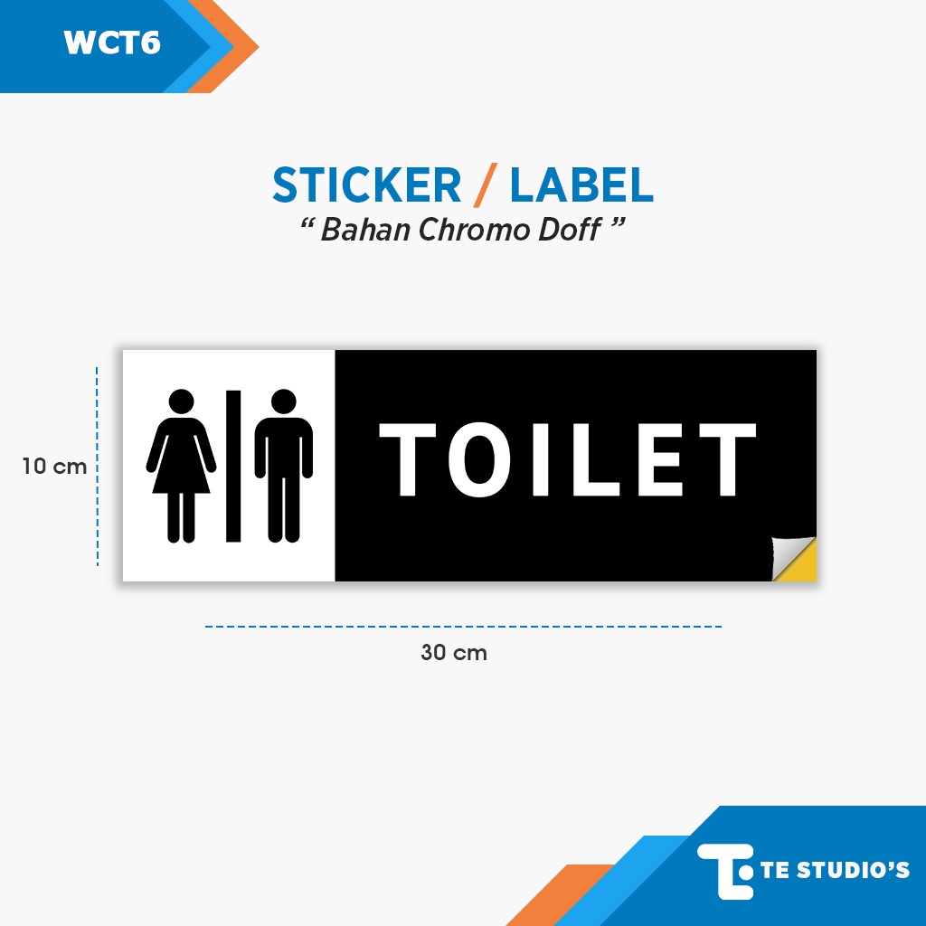 Jual Stiker Toilet WC Label Sticker Tanda Sign WC Laki-Laki atau ...