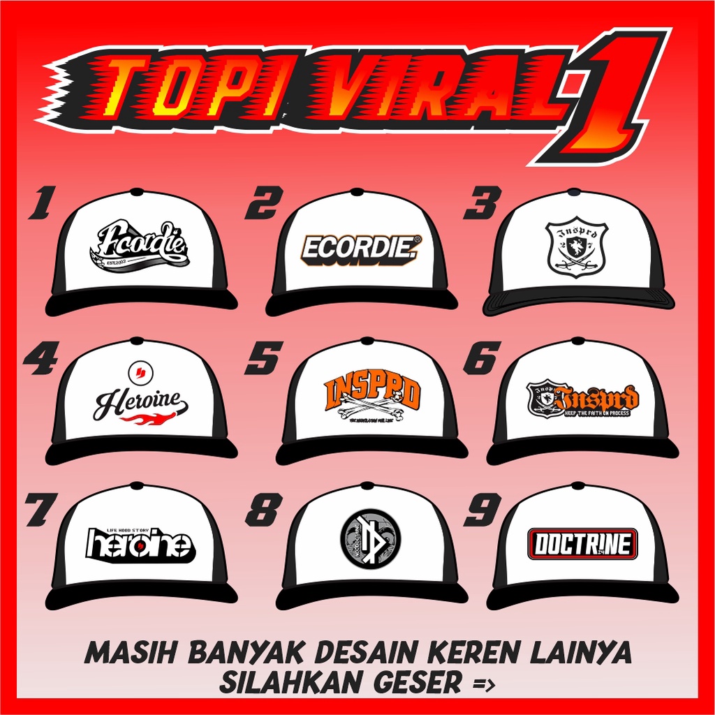 Jual (COD) Topi sablon / topi jaring / topi jaring sablon / topi ... Jual (COD) Topi sablon / topi jaring / topi jaring sablon / topi ...
