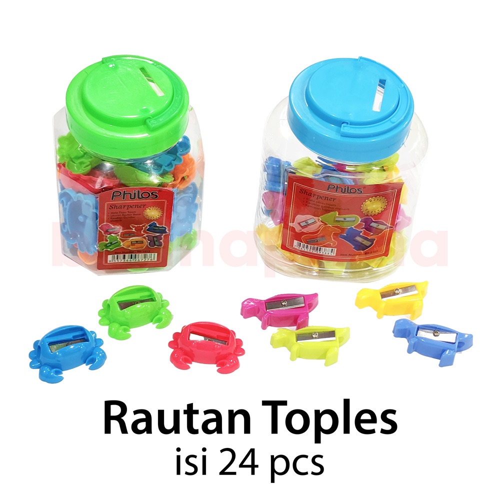 Jual Rautan Toples isi 24 pcs Serutan Pot Tabung Plastik | Shopee Indonesia
