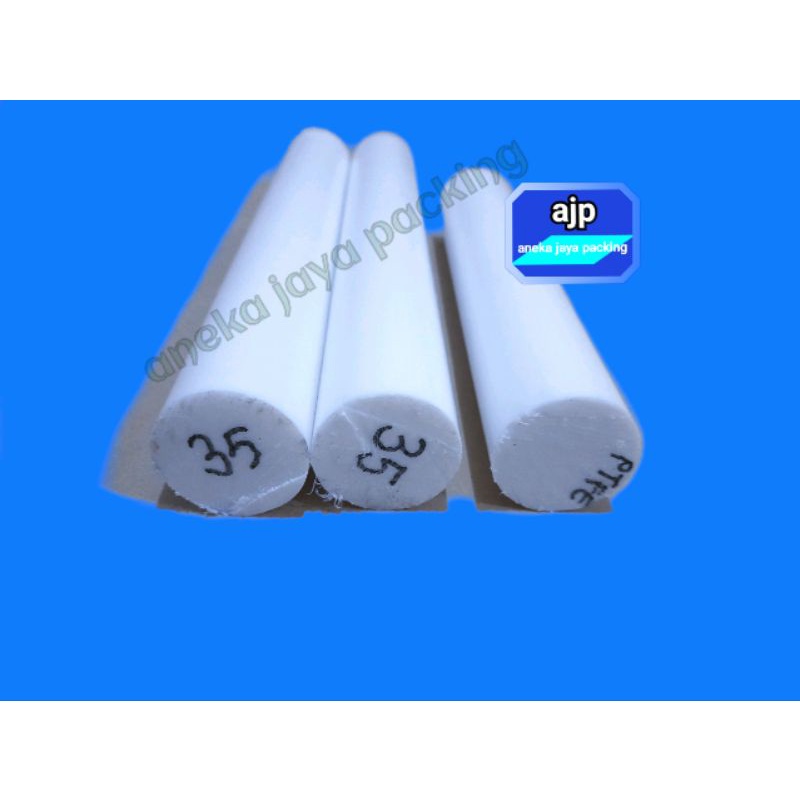 Jual teflon rod dia 35mm x 1meter as ptfe batangan | Shopee Indonesia