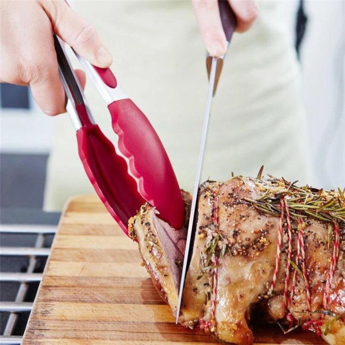 Jual Alat Penjepit Capitan Makanan Kue Roti Bakpao Mie Silicone ...