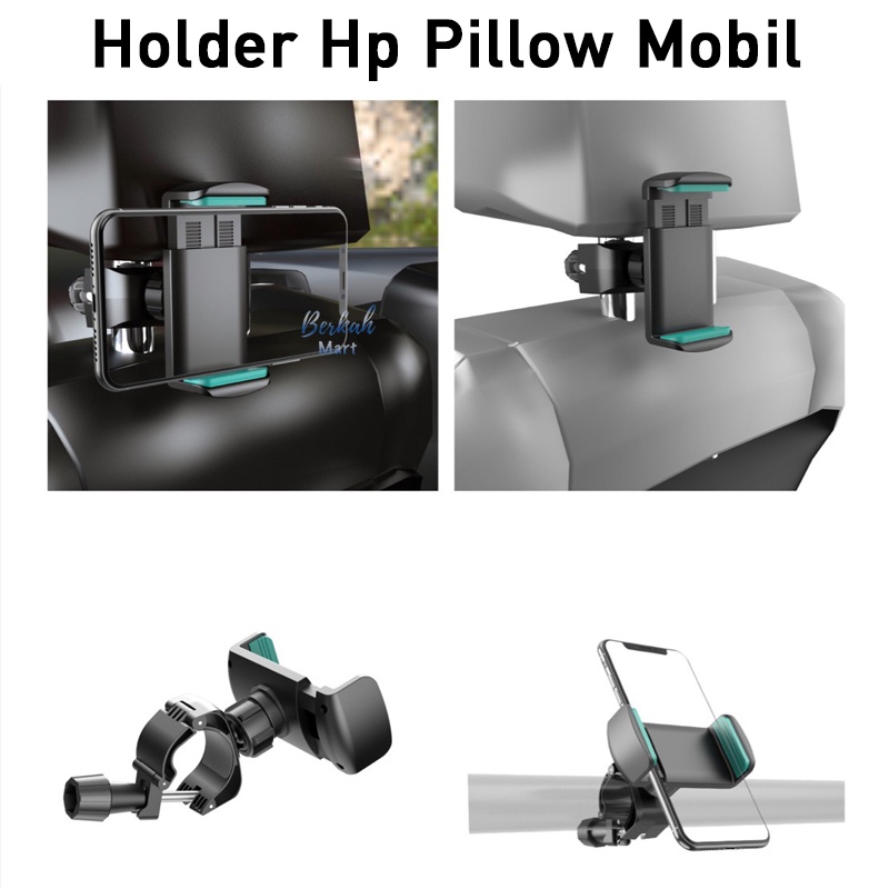 Jual Holder Hp Pillow Mobil Stand Handphone Holder Jepit Leher Gantung ...