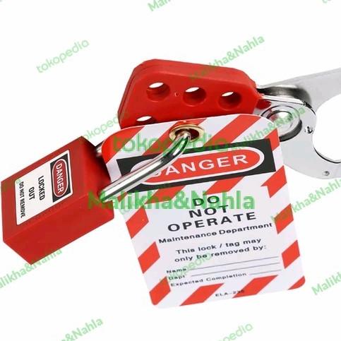 Jual Loto Kit With Hasps, Loto Tags, Red Safety Padlocks | Shopee Indonesia