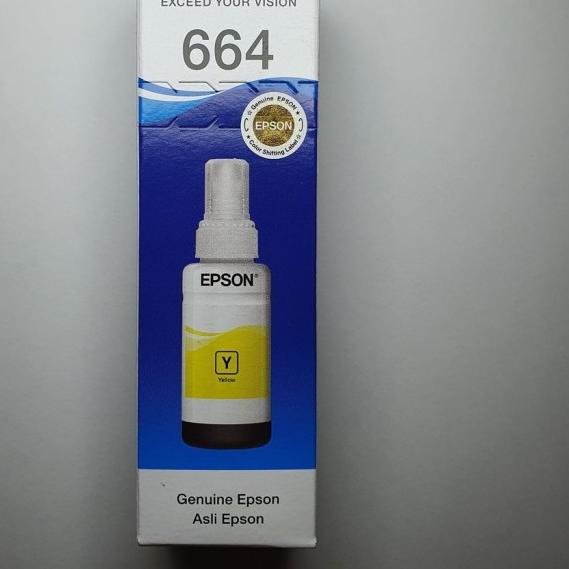 Jual TINTA EPSON 664 / L100 YELLOW 70 ML ORIGINAL | Shopee Indonesia